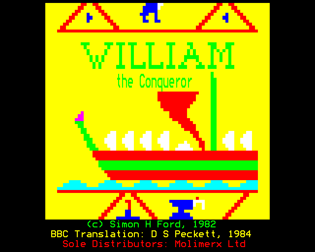 William the Conqueror (1982) - MobyGames