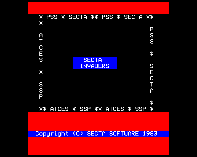 Secta Invaders (1983) - MobyGames