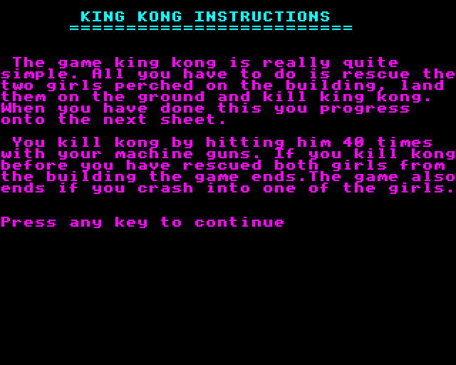 King Kong (1983) - MobyGames