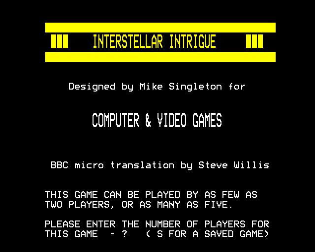 Interstellar Intrigue (1983) - MobyGames