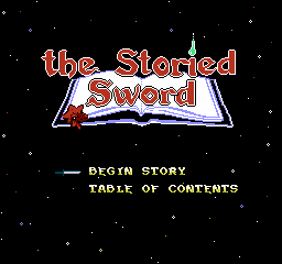 Screenshot of The Storied Sword (NES, 2024) - MobyGames