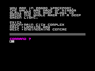 Screenshot of Galaxias (ZX Spectrum, 1984) - MobyGames