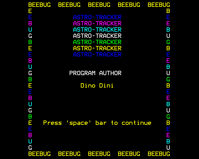 Astro-Tracker (1982) - MobyGames