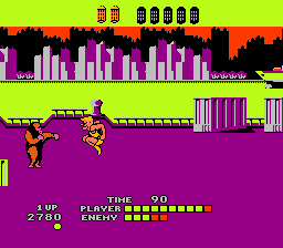 Screenshot of Bad Street Brawler (NES, 1987) - MobyGames