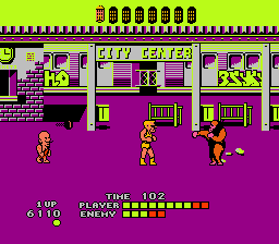 Screenshot of Bad Street Brawler (NES, 1987) - MobyGames