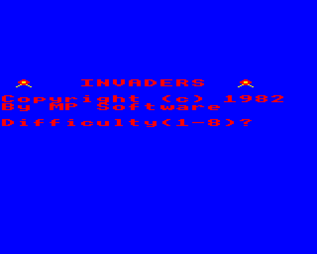 Invaders (1982) - MobyGames