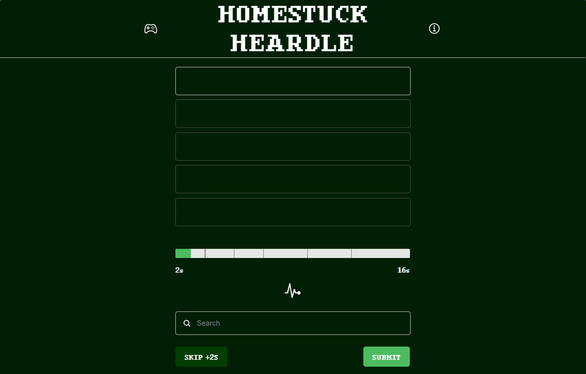 Homestuck Heardle (2022) - MobyGames