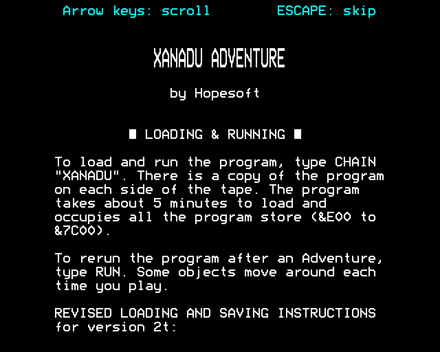 Xanadu Adventure (1982) - MobyGames