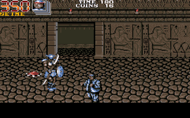 Screenshot of Double Dragon 3: The Rosetta Stone (Amiga, 1990) - MobyGames