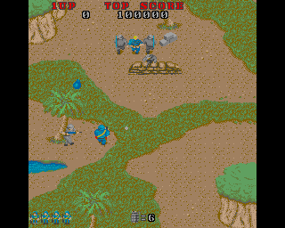 Screenshot of Commando (Amiga, 1985) - MobyGames