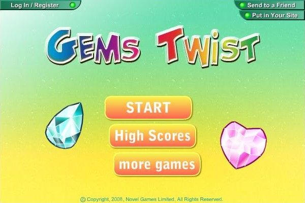 Screenshot of Gems Twist (Windows, 2008) - MobyGames