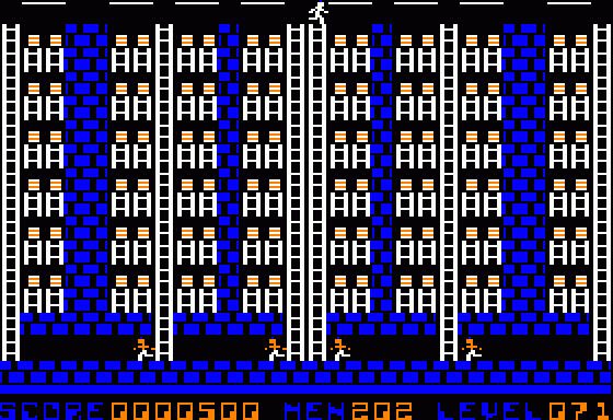 Screenshot of Lode Runner (Apple II, 1983) - MobyGames