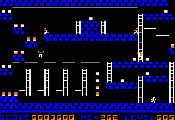 Screenshot of Lode Runner (Apple II, 1983) - MobyGames