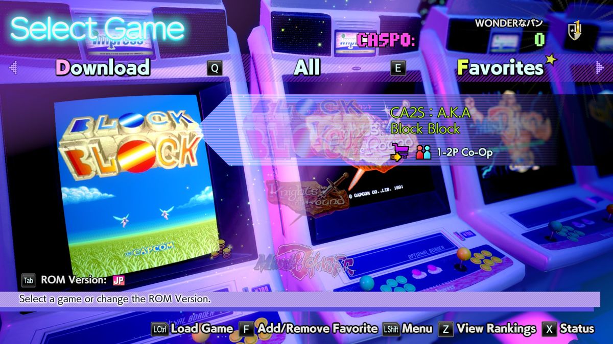 Screenshot of Capcom Arcade 2nd Stadium (Windows, 2022) - MobyGames