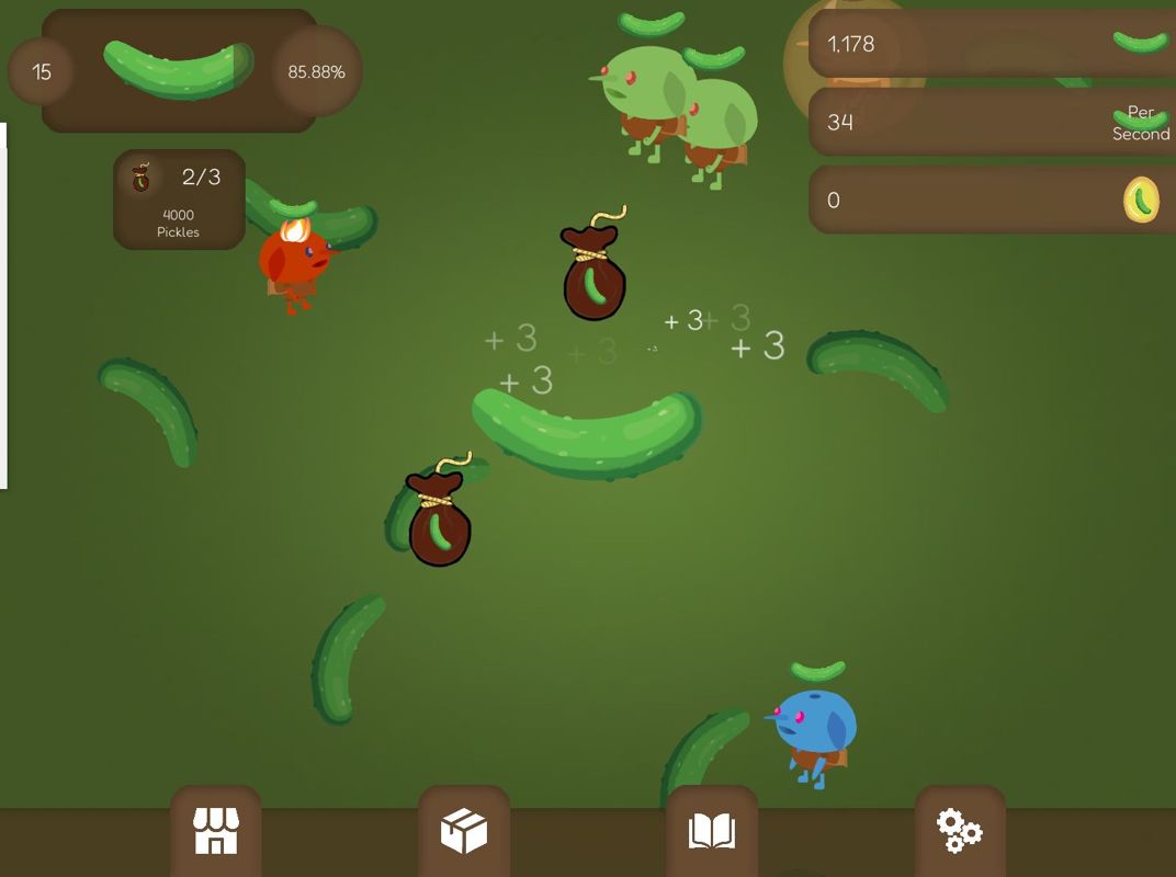 Screenshot of Pickle Clicker (Windows, 2022) - MobyGames