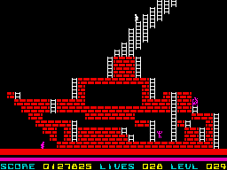 Screenshot of Lode Runner (ZX Spectrum, 1983) - MobyGames