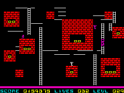 Screenshot of Lode Runner (ZX Spectrum, 1983) - MobyGames