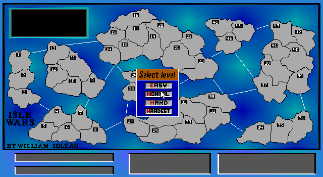 Screenshot of Isle Wars (DOS, 1991) - MobyGames