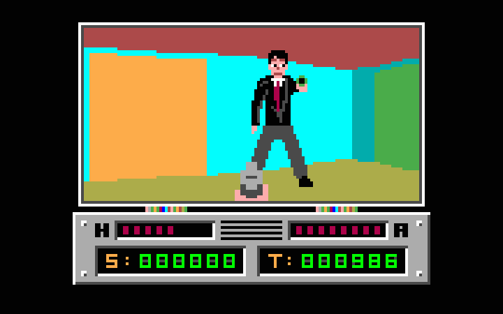 Screenshot of Gate Crasher (TRS-80 CoCo, 2000) - MobyGames