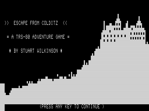 Escape from Colditz (1982) - MobyGames