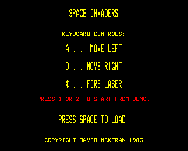 Space Invaders screenshots - MobyGames