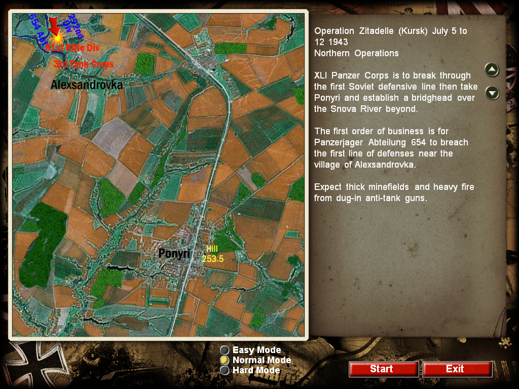 Screenshot of Panzer Command: Kharkov (Windows, 2008) - MobyGames