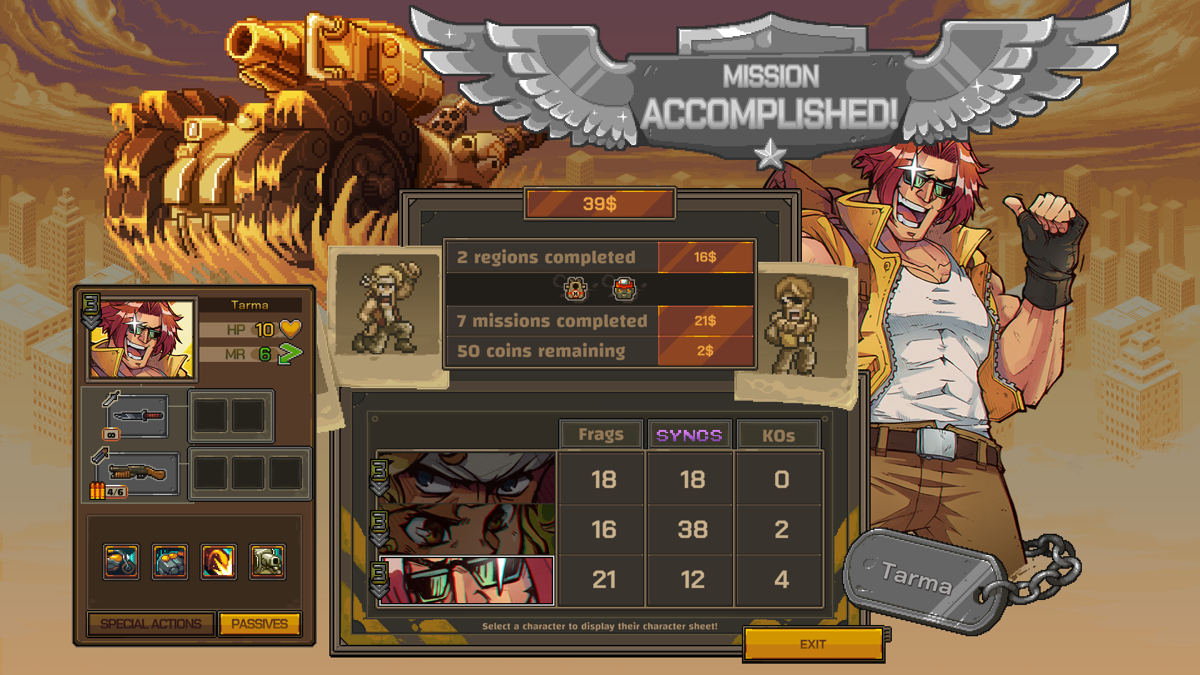 Screenshot of Metal Slug Tactics (Windows, 2024) - MobyGames