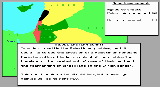 Screenshot of Conflict (DOS, 1990) - MobyGames