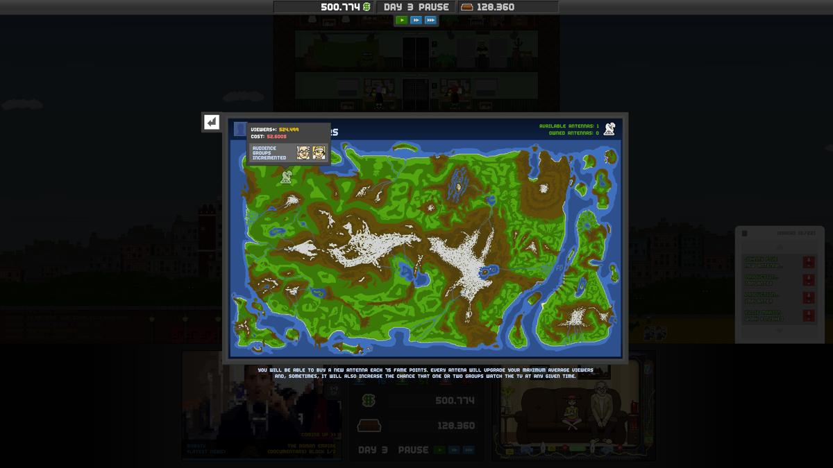 Screenshot of Empire TV Tycoon (Windows, 2015) - MobyGames