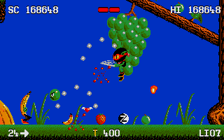Screenshot of Zool (DOS, 1992) - MobyGames