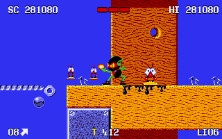 Screenshot of Zool (DOS, 1992) - MobyGames