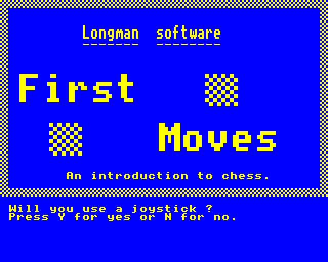 First Chess Moves (1984) - MobyGames