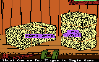 Screenshot of Barnyard Blaster (Atari 7800, 1987) - MobyGames