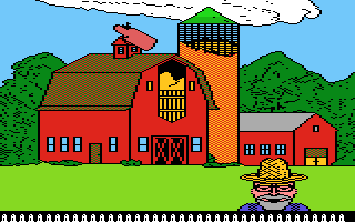 Screenshot of Barnyard Blaster (Atari 7800, 1987) - MobyGames
