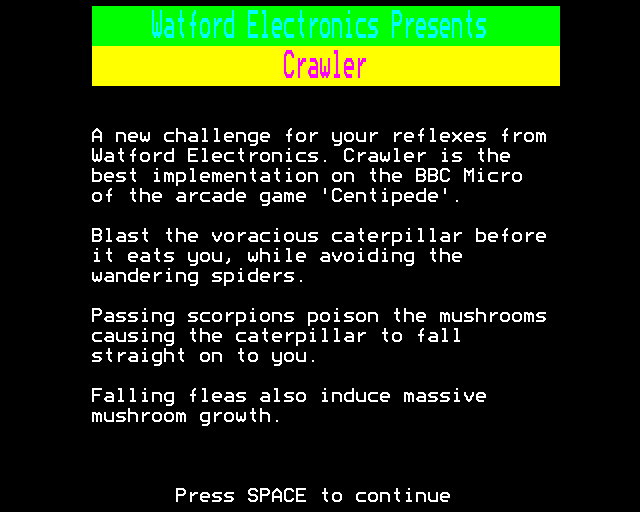 Crawler Attributes, Tech Specs, Ratings - MobyGames