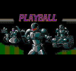 Screenshot of Base Wars - Cyber Stadium Series (NES, 1991) - MobyGames