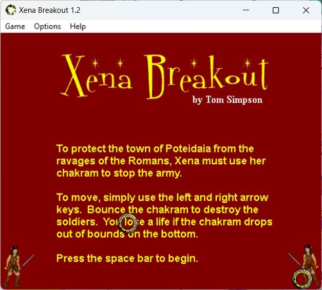 Xena Breakout (1998) - MobyGames