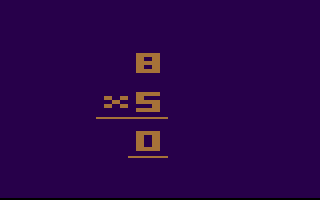 Screenshot of Basic Math (Atari 2600, 1977) - MobyGames