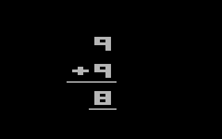 Screenshot of Basic Math (Atari 2600, 1977) - MobyGames