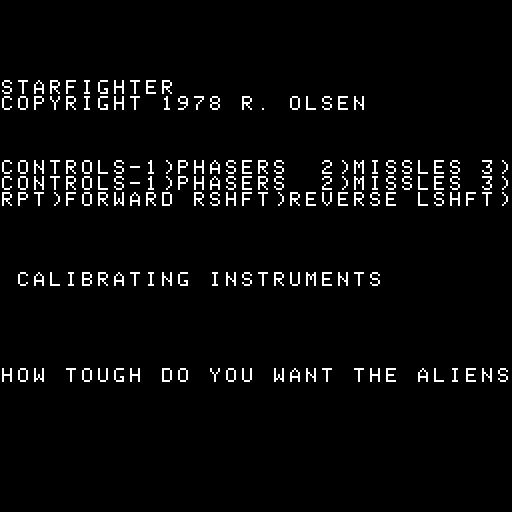 Starfighter (1979) - MobyGames