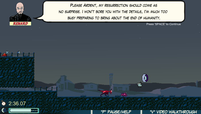 Screenshot of Ray Ardent: Science Ninja (Browser, 2010) - MobyGames