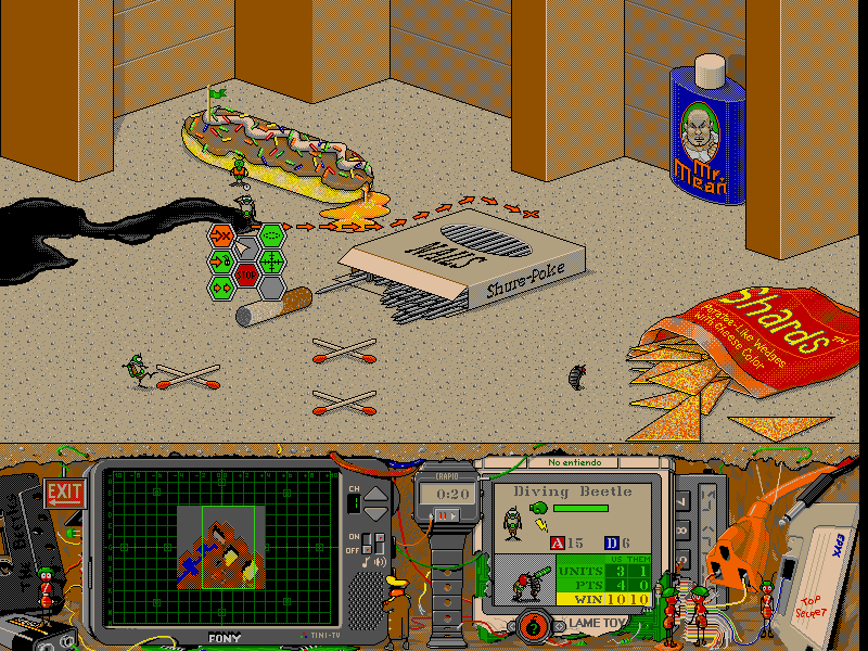 Screenshot of Battle Bugs (DOS, 1994) - MobyGames