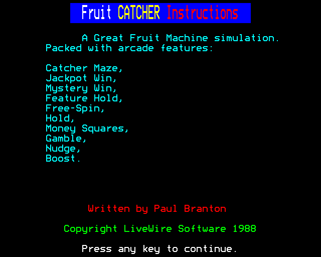 Fruit Catcher screenshots - MobyGames