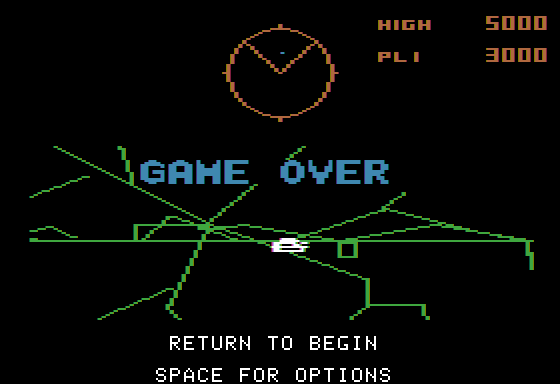 Screenshot of Battlezone (Apple II, 1980) - MobyGames