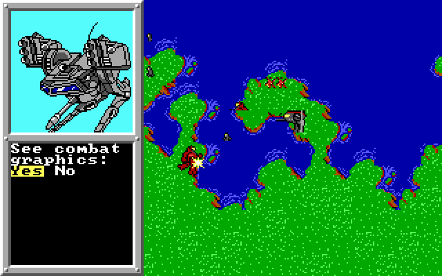 Screenshot of BattleTech: The Crescent Hawk's Inception (DOS, 1988 ...