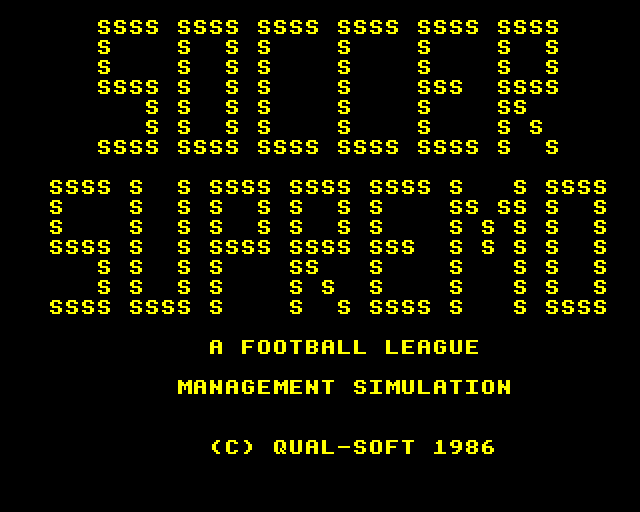 Soccer Supremo (1984) - MobyGames
