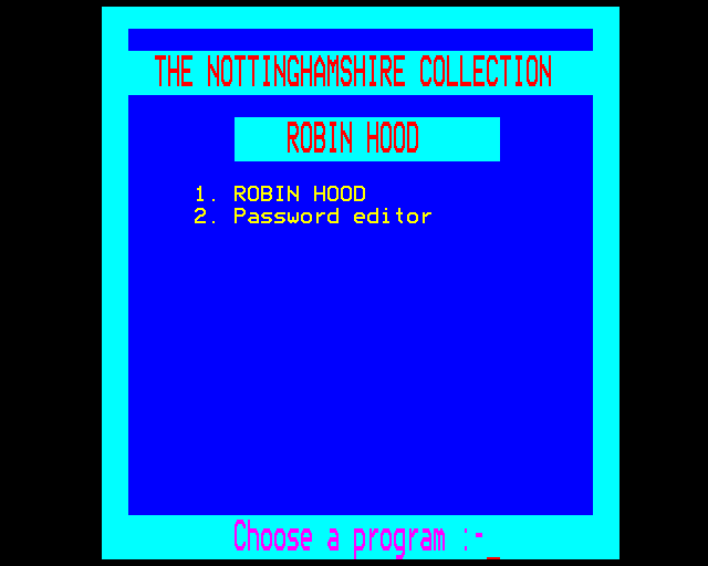 Robin Hood (1984) - MobyGames