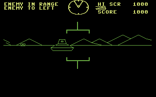 Screenshot of Battlezone (Commodore 64, 1980) - MobyGames