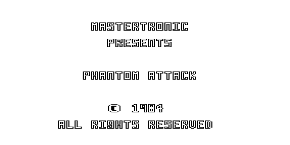 Phantom Attack (1984) - MobyGames