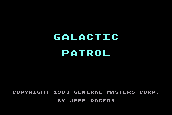 Galactic Patrol (1983) - MobyGames